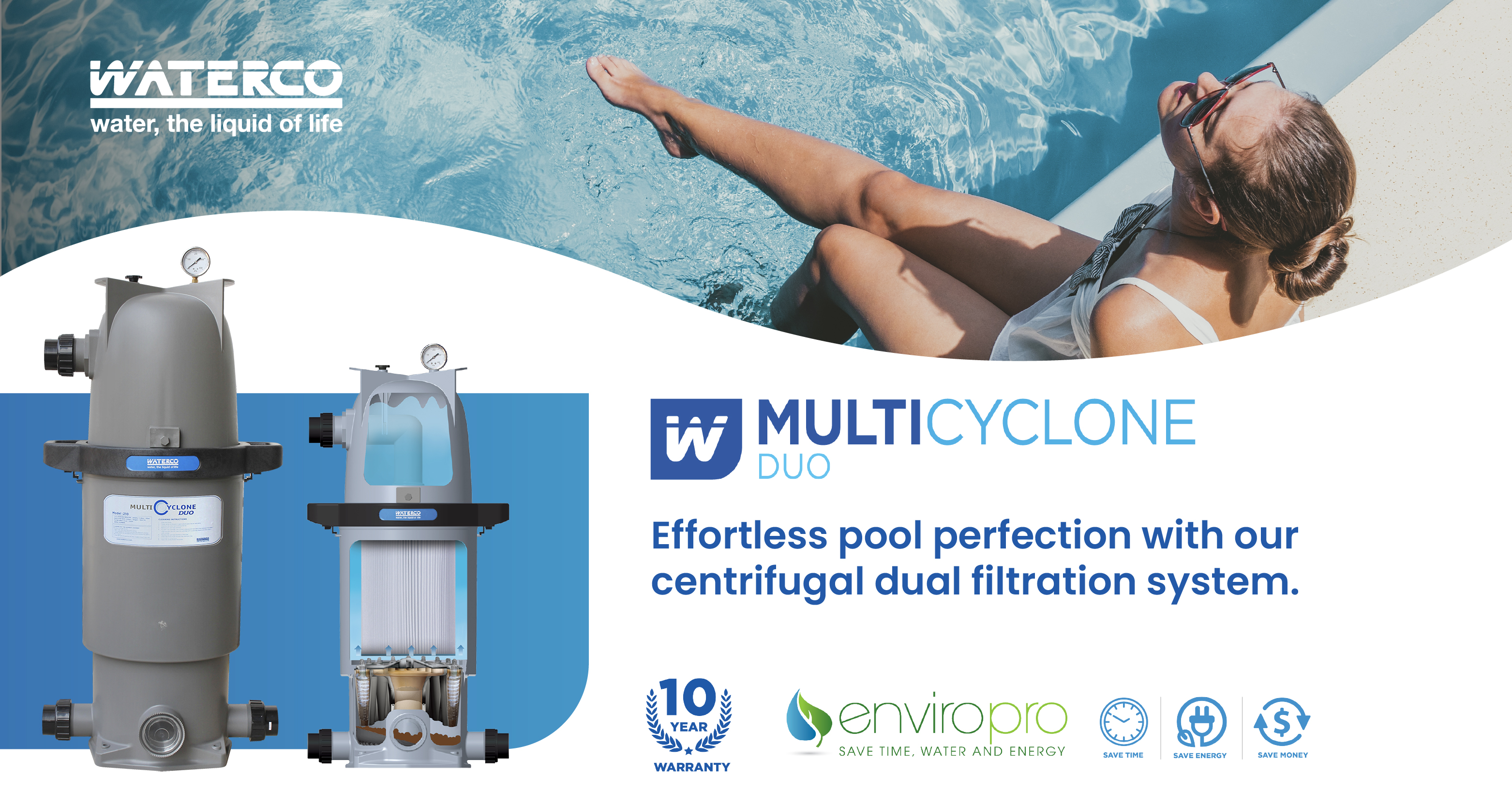 Swimming pool, Water Treatment and Aquaculture products - Waterco