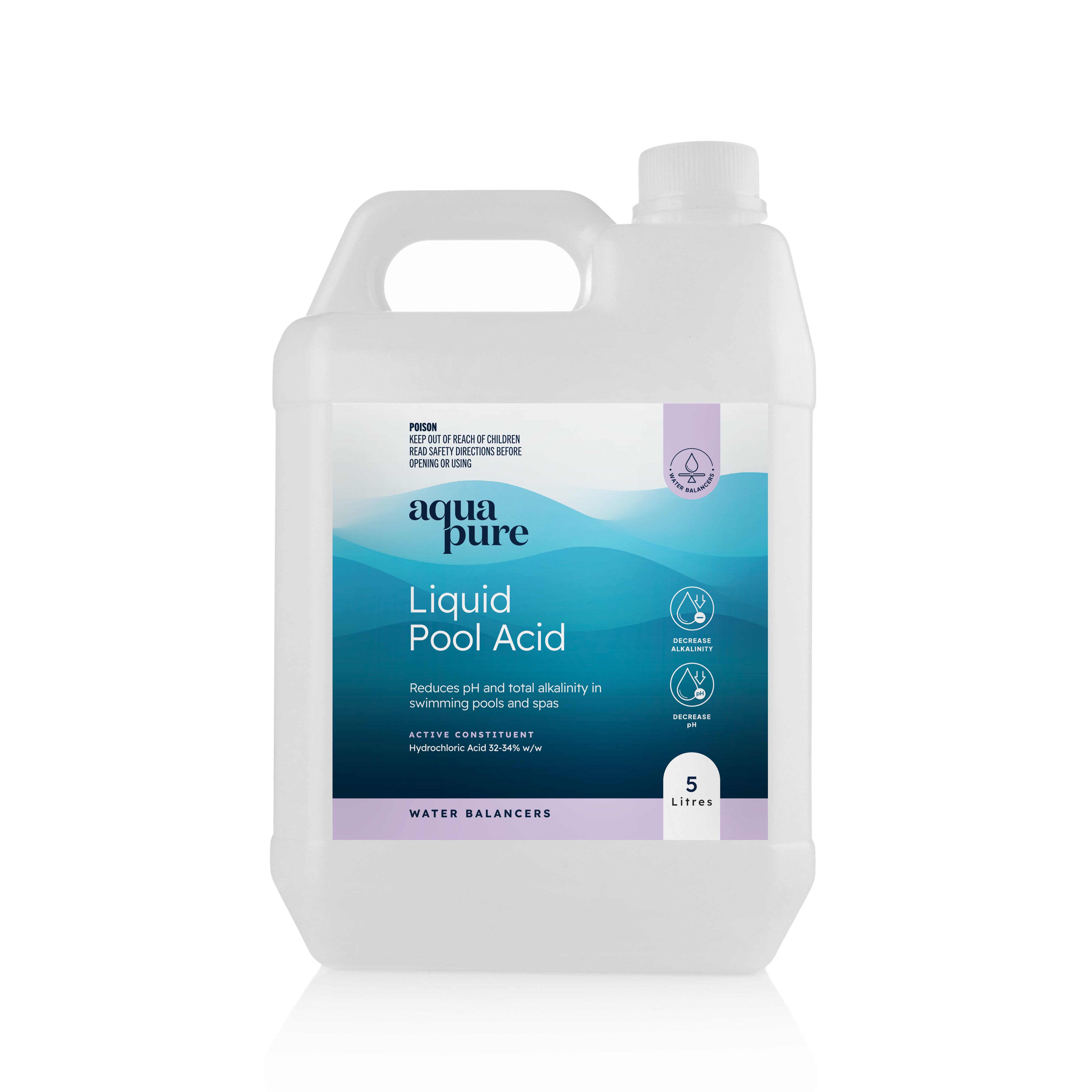 AquaPure liquid pool acid - Waterco